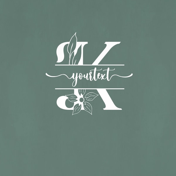 Monogram Wall Decal - Etsy