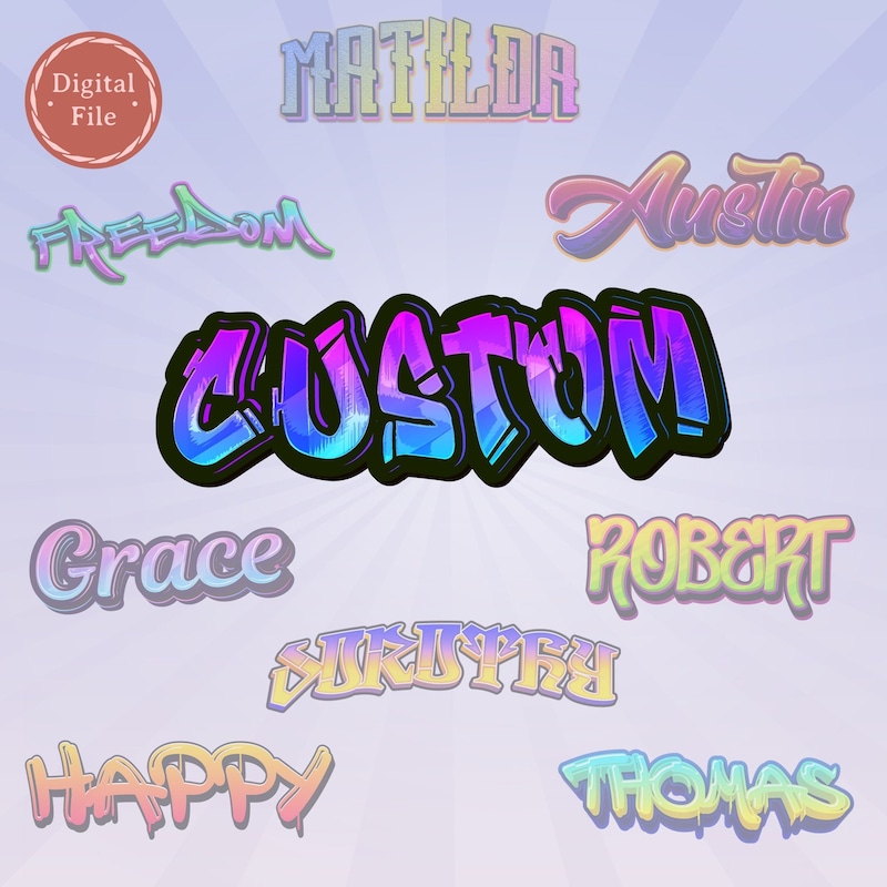 Personalized Name Wallpaper - Etsy