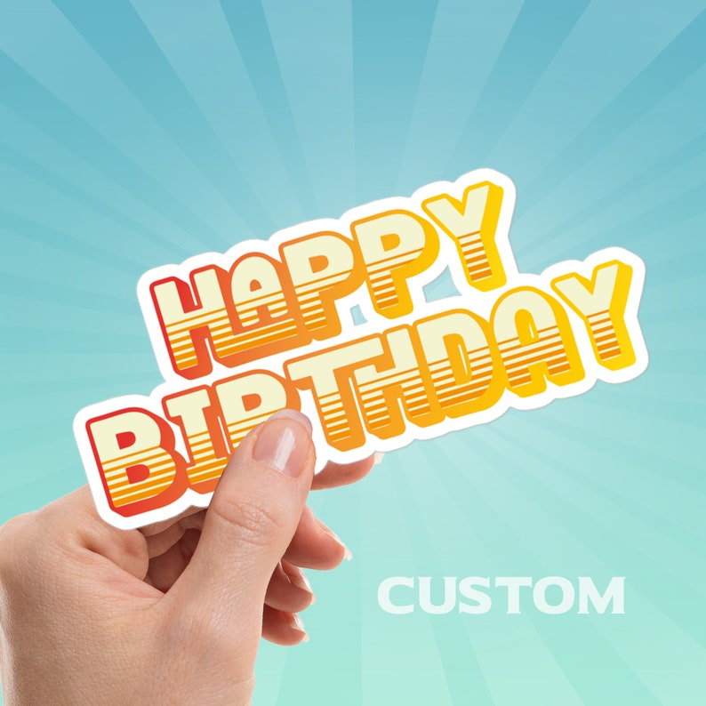 Waterproof Die-cut Custom Name Sticker Custom Vintage Name - Etsy