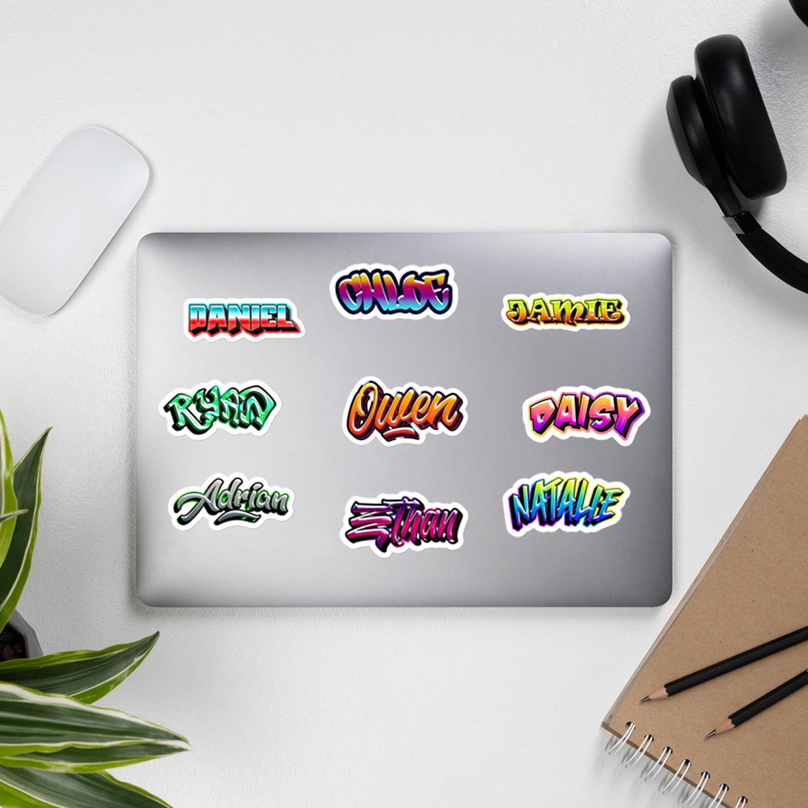 Custom Name Graffiti Stickers Custom Name Sticker Graffiti - Etsy