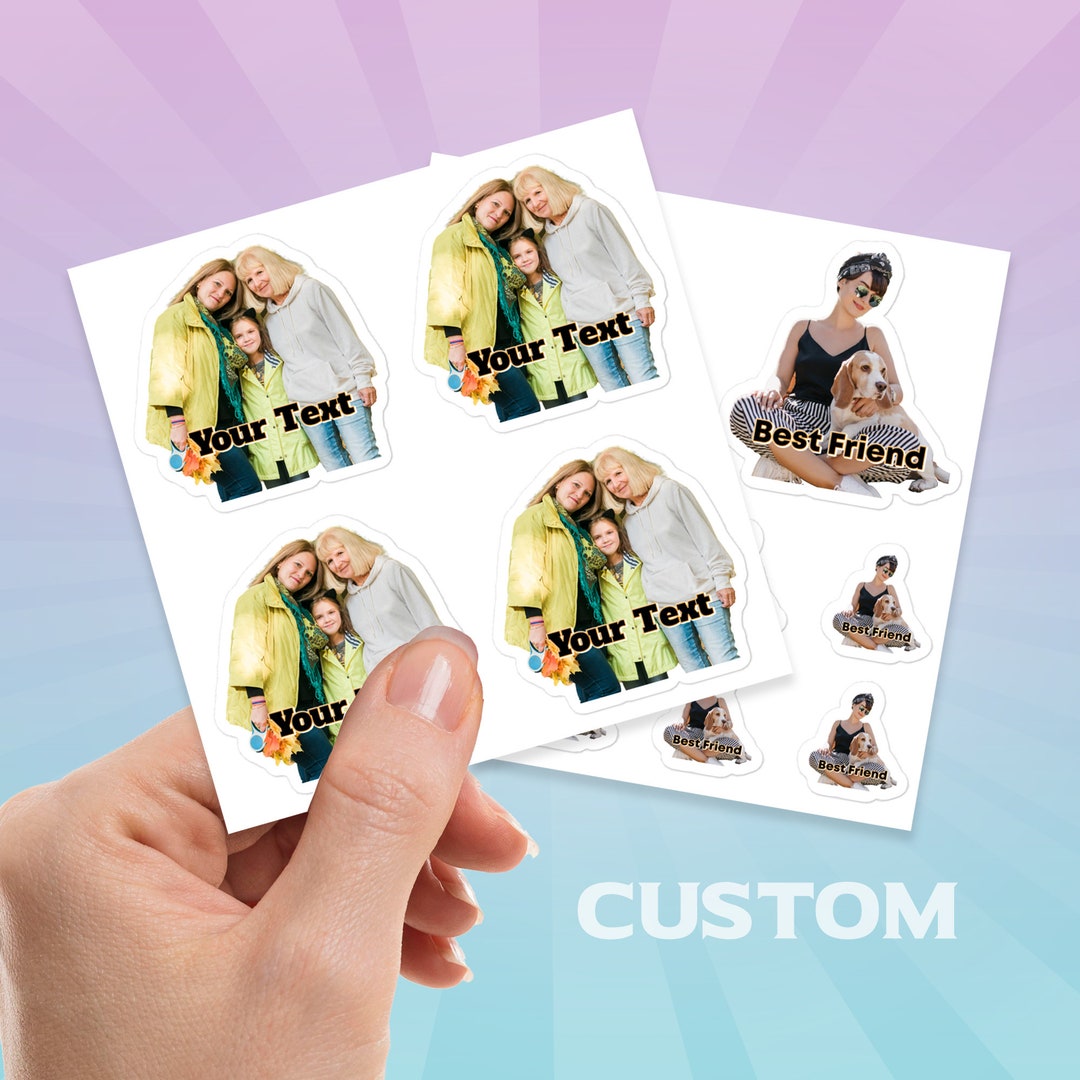 Custom Photo Sticker Set, Custom Pet Sticker, Wedding Sticker, Family ...