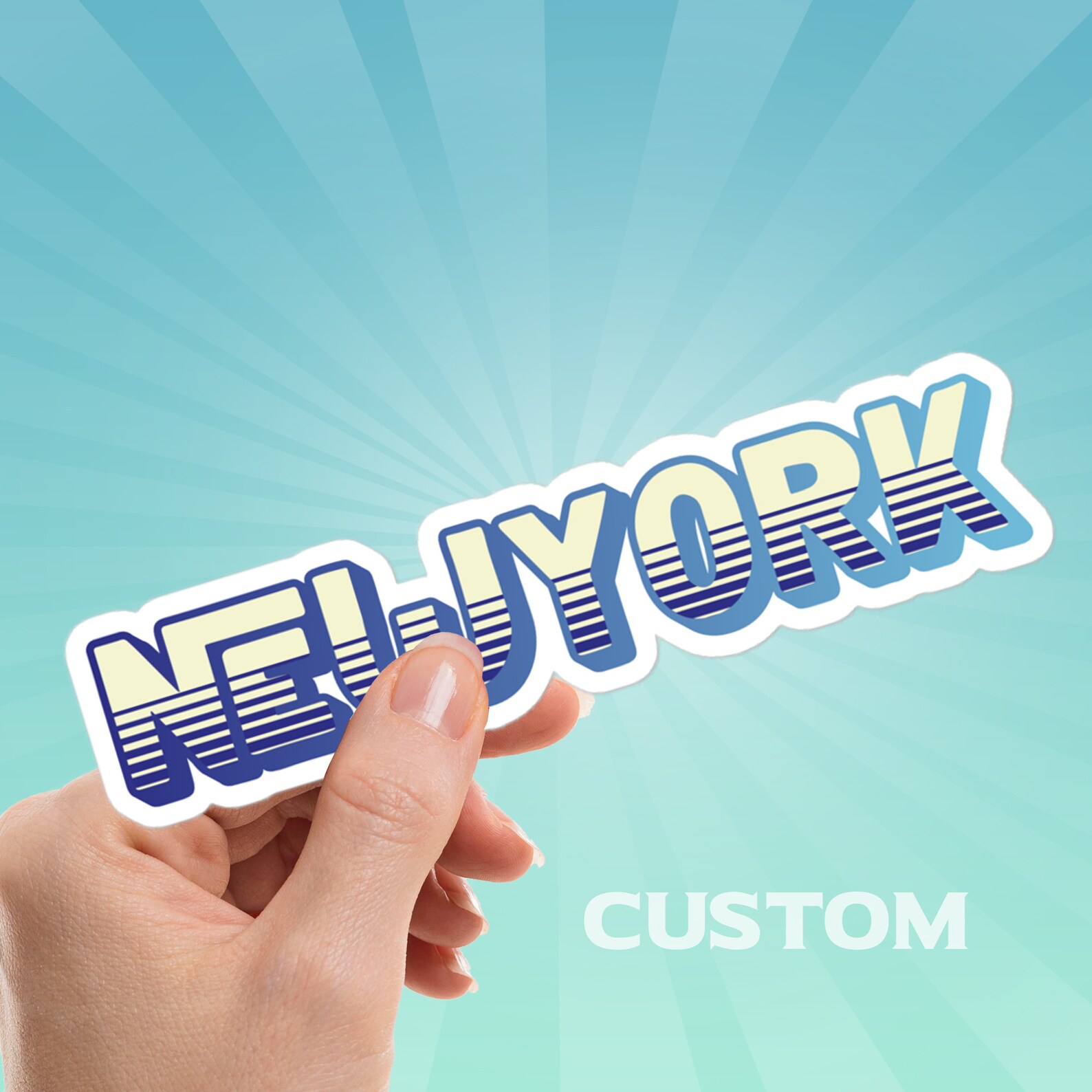 Waterproof Die-cut Custom Name Sticker Custom Vintage Name - Etsy