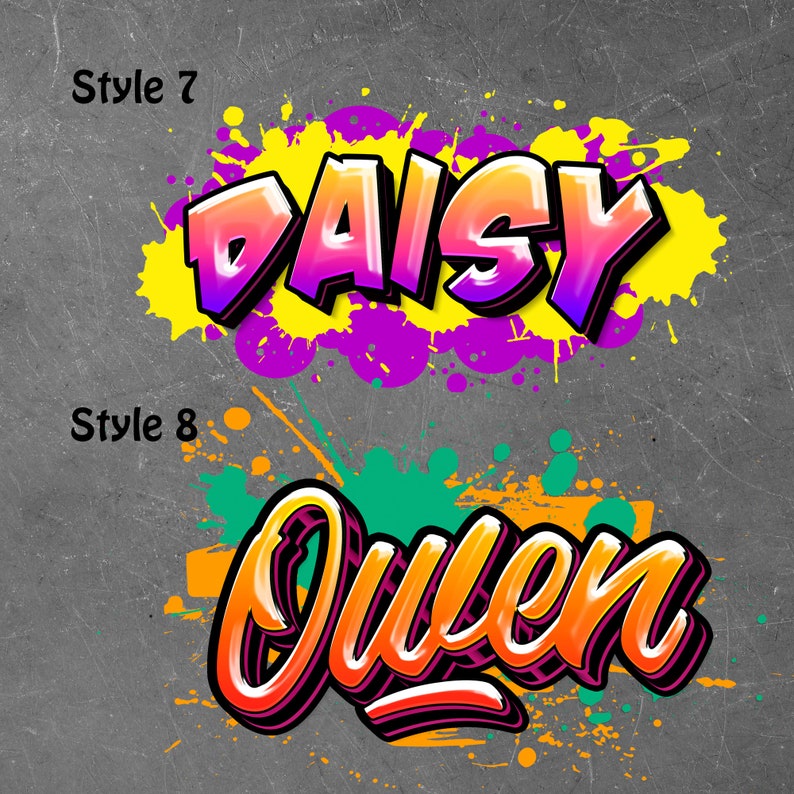 Digital File Custom Graffiti Name Text Custom Graffiti | Etsy