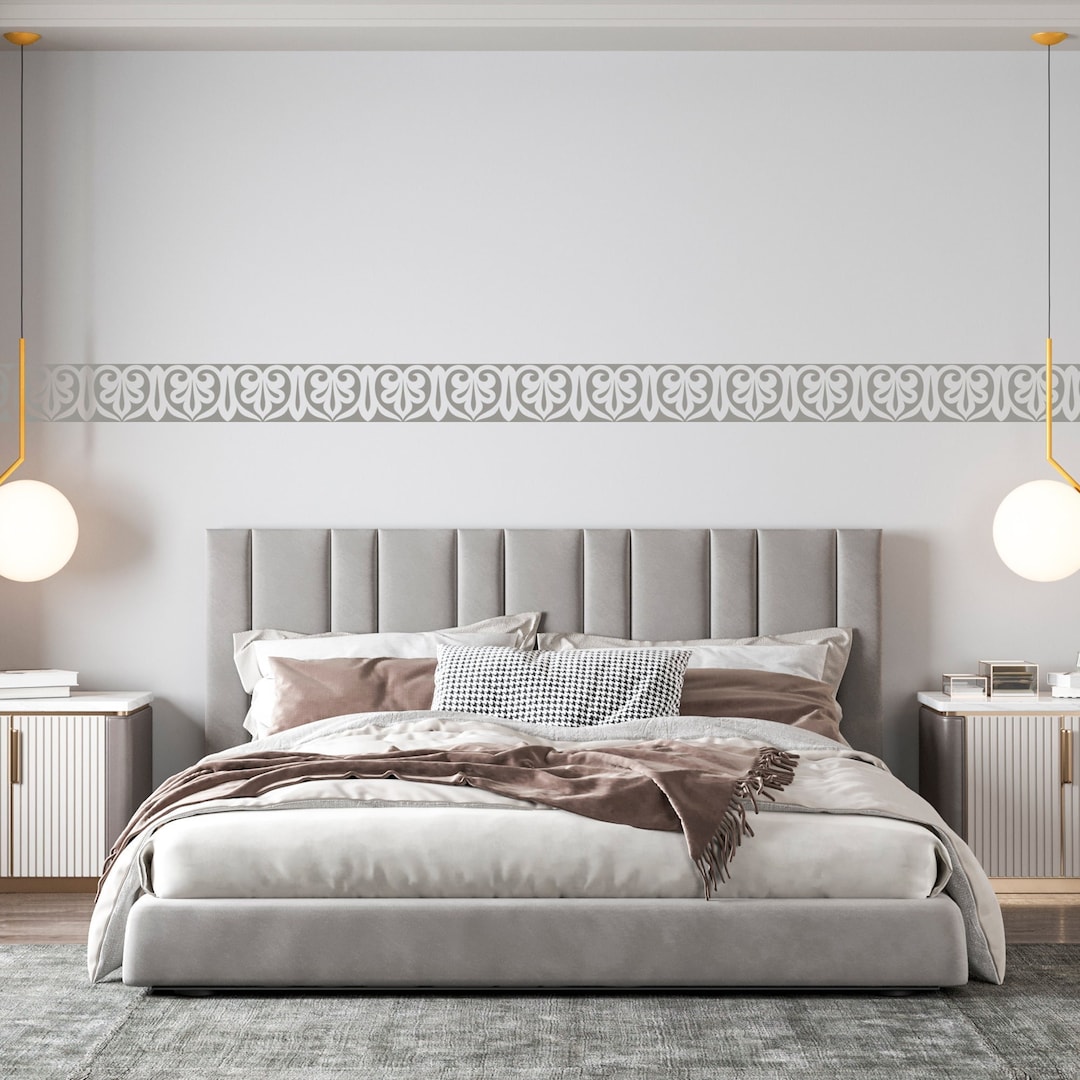 Classic Pattern Border Vinyl Wall Decal, Home Decor Decal Set, Wall ...