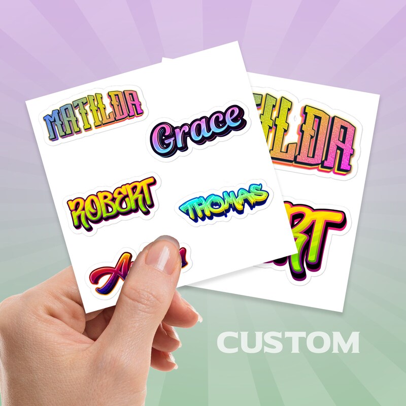 Graffiti Letter Stickers - Etsy