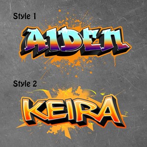 Digital File Custom Graffiti Name Text, Custom Graffiti Digital Product ...