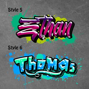 Digital File Custom Graffiti Name Text, Custom Graffiti Digital Product ...