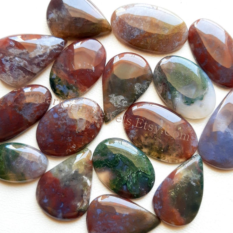 Moss Agate Cabochon - Etsy