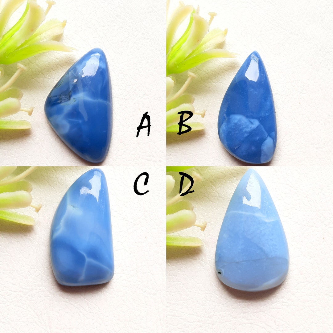 Deep Blue Opal Cabochon Loose Gemstone, AAA Blue Opal Gemstone for ...