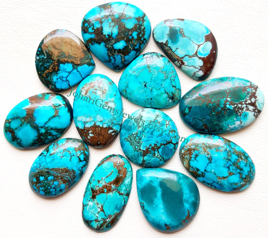 MAGNESITE TURQUOISE Cabochon Wholesale Lot by Weight With Different ...