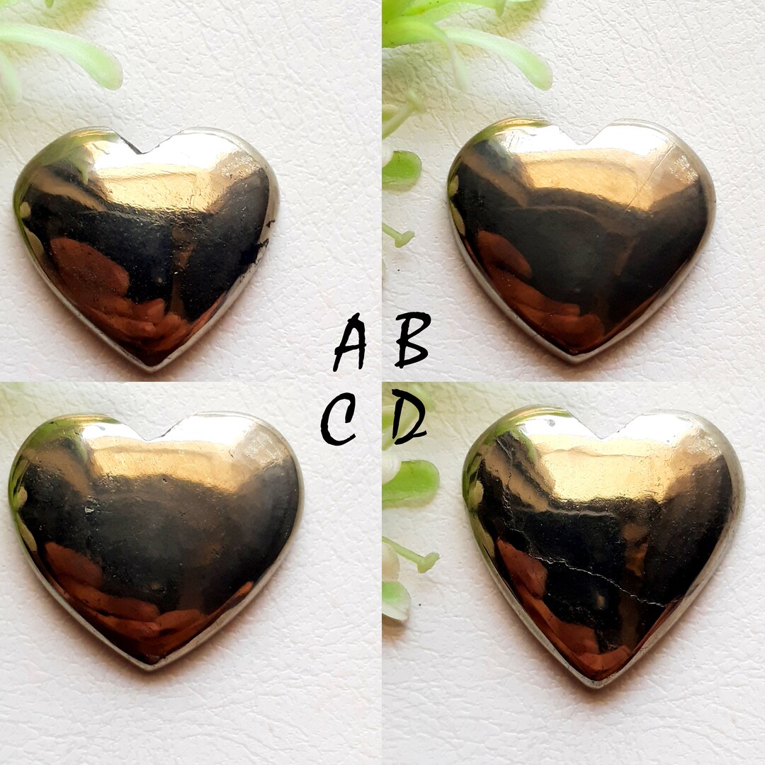 Pyrite Gold Apache Heart Shape Loose Gemstone, AAA Pyrite Gold Apache ...