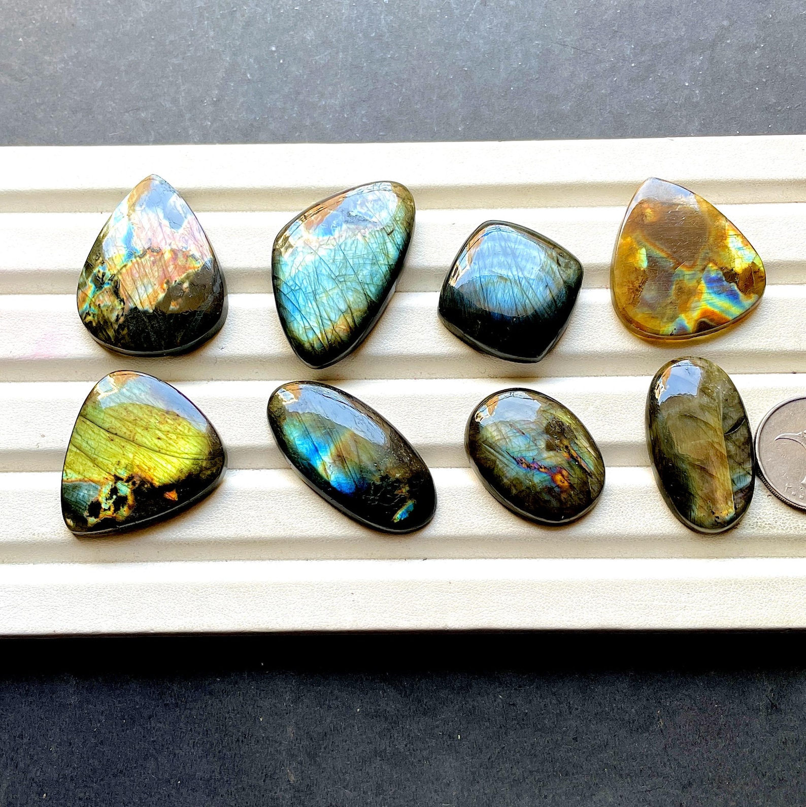 Big Finland SPECTROLITE LABRADORITE Cabochon Loose Gemstone, AAA+ ...