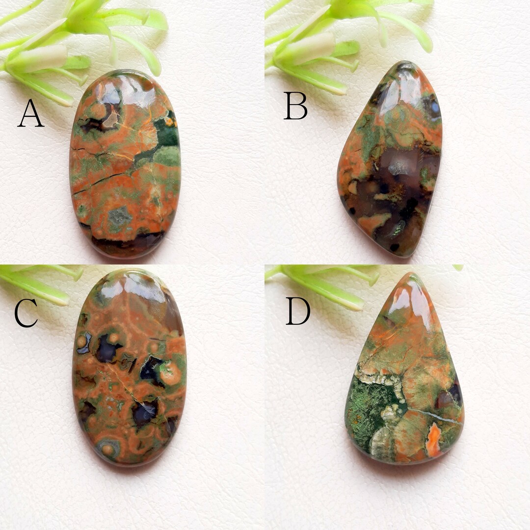 Rhyolite Jasper Cabochon Loose Gemstone Rhyolite Jasper - Etsy