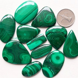High Polish MALACHITE Cabochon Wholesale Lot, AAA+ Natural Malachite by ...
