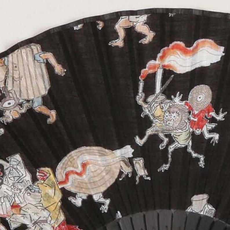 Japanese Sense(fan) – Hyakki Yagyo Yokai Parade Design | Traditional ...