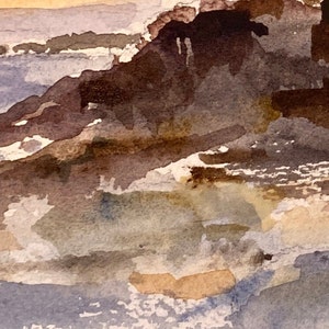 Watercolor of Potts Point, Harpswell, Maine Giclee Fine Art Print. 8x10 ...