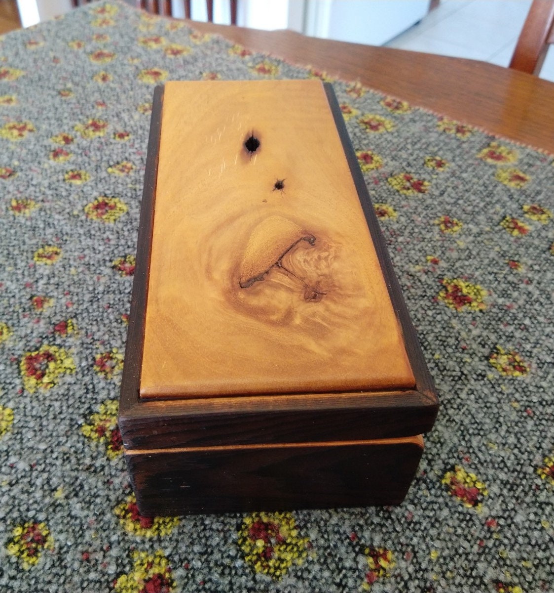 Shou Sugi Ban Douglas Fir & White Beech Trinket Box - Etsy Australia