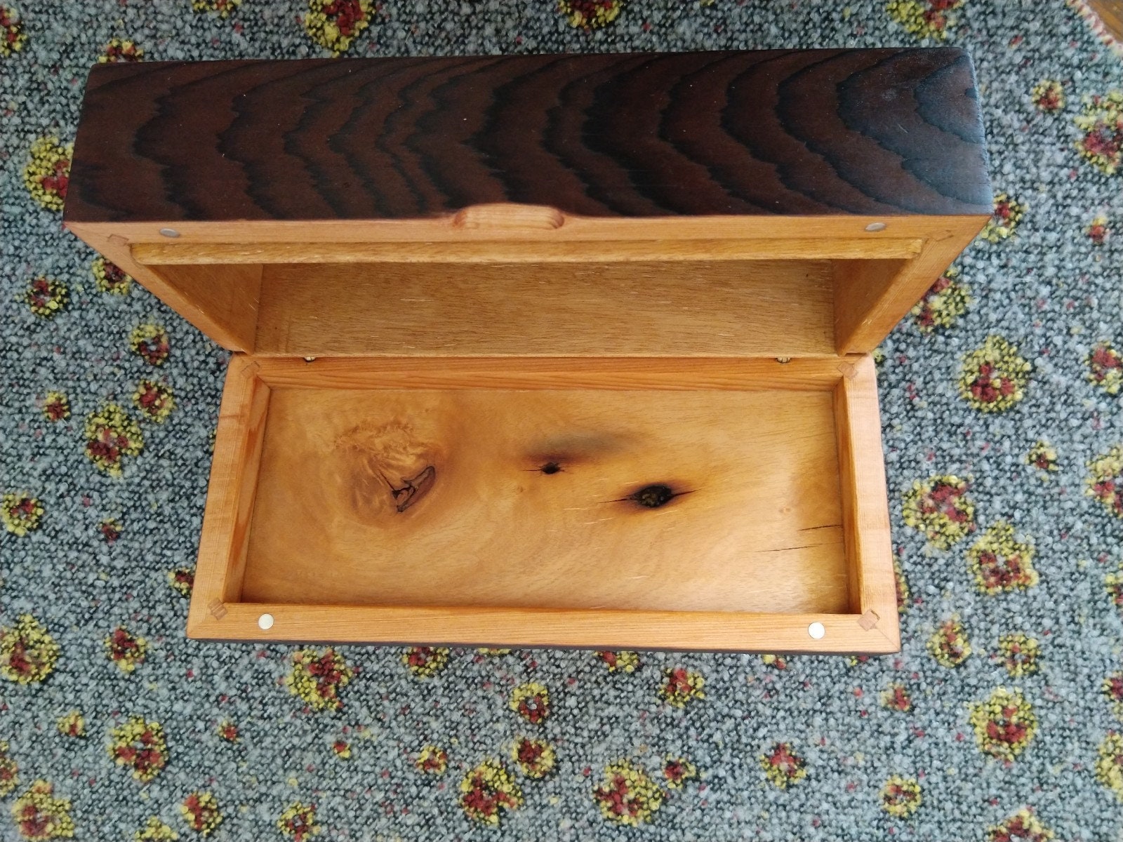 Shou Sugi Ban Douglas Fir & White Beech Trinket Box - Etsy Australia