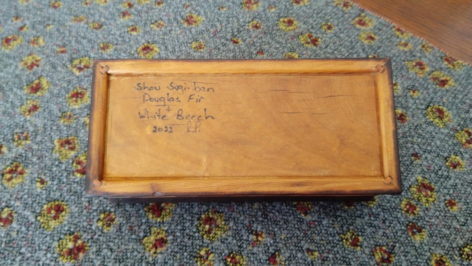 Shou Sugi Ban Douglas Fir & White Beech Trinket Box - Etsy Australia