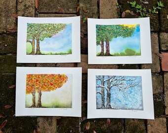 Four Seasons Wall Art - Etsy