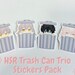 Honkai Star Rail Trash Can Trio Stickers Pack - Etsy