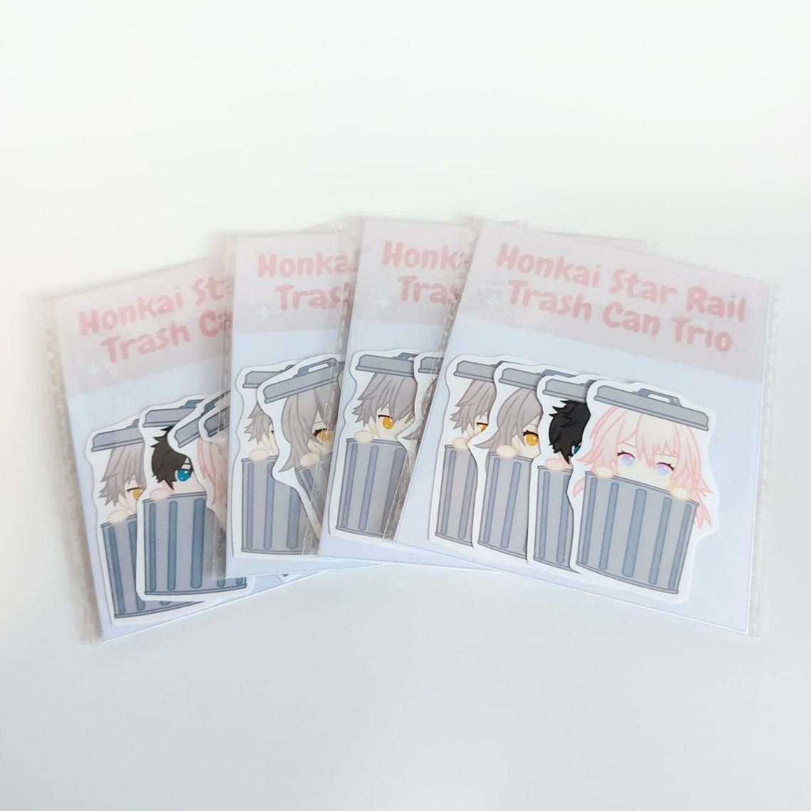 Honkai Star Rail Trash Can Trio Stickers Pack - Etsy