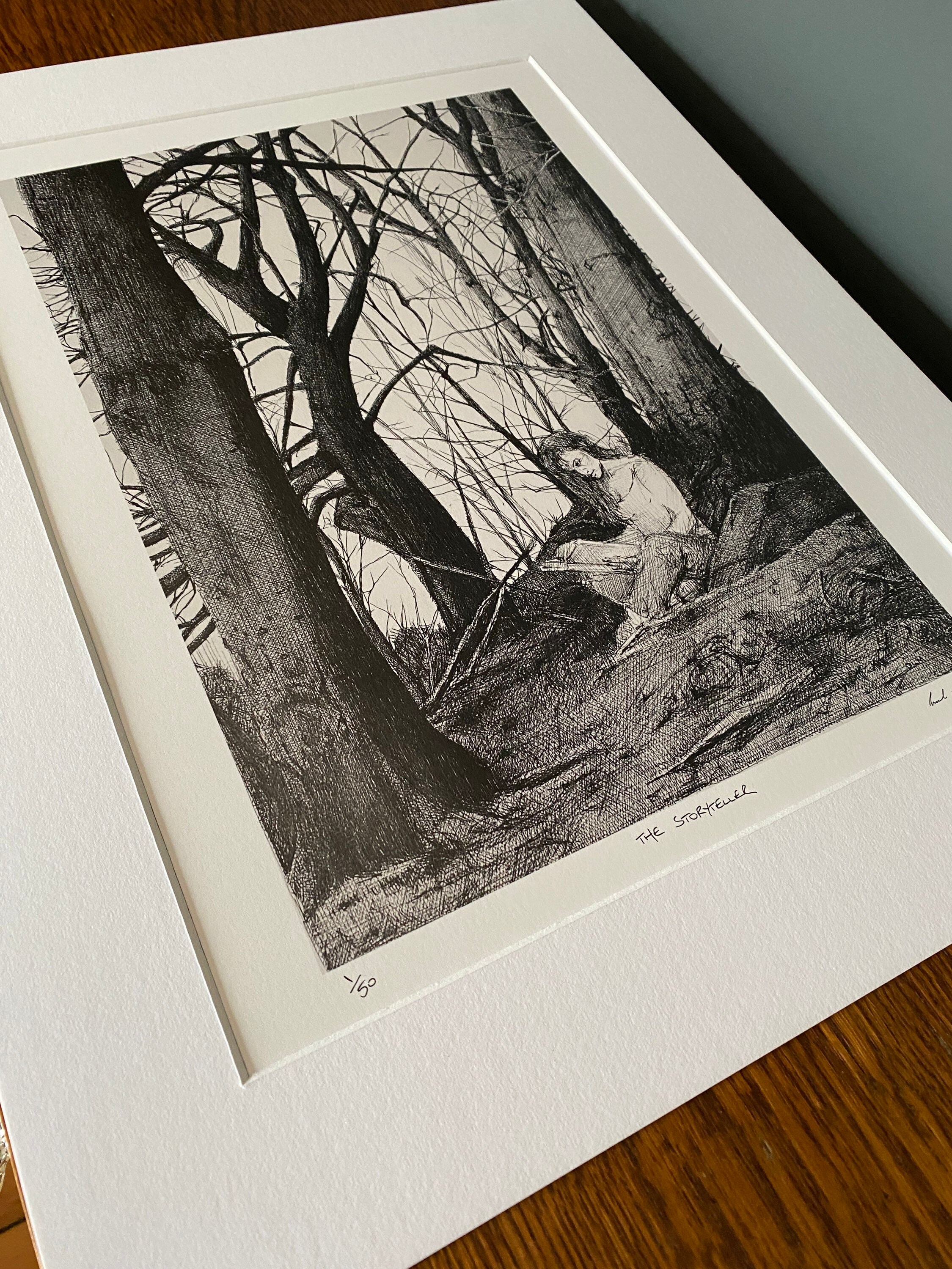 The Storyteller Fine Art Giclee Print Forest, Woods, Trees - Etsy UK