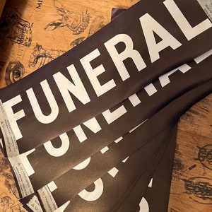 Vintage Funeral Car Window Sticker - Etsy