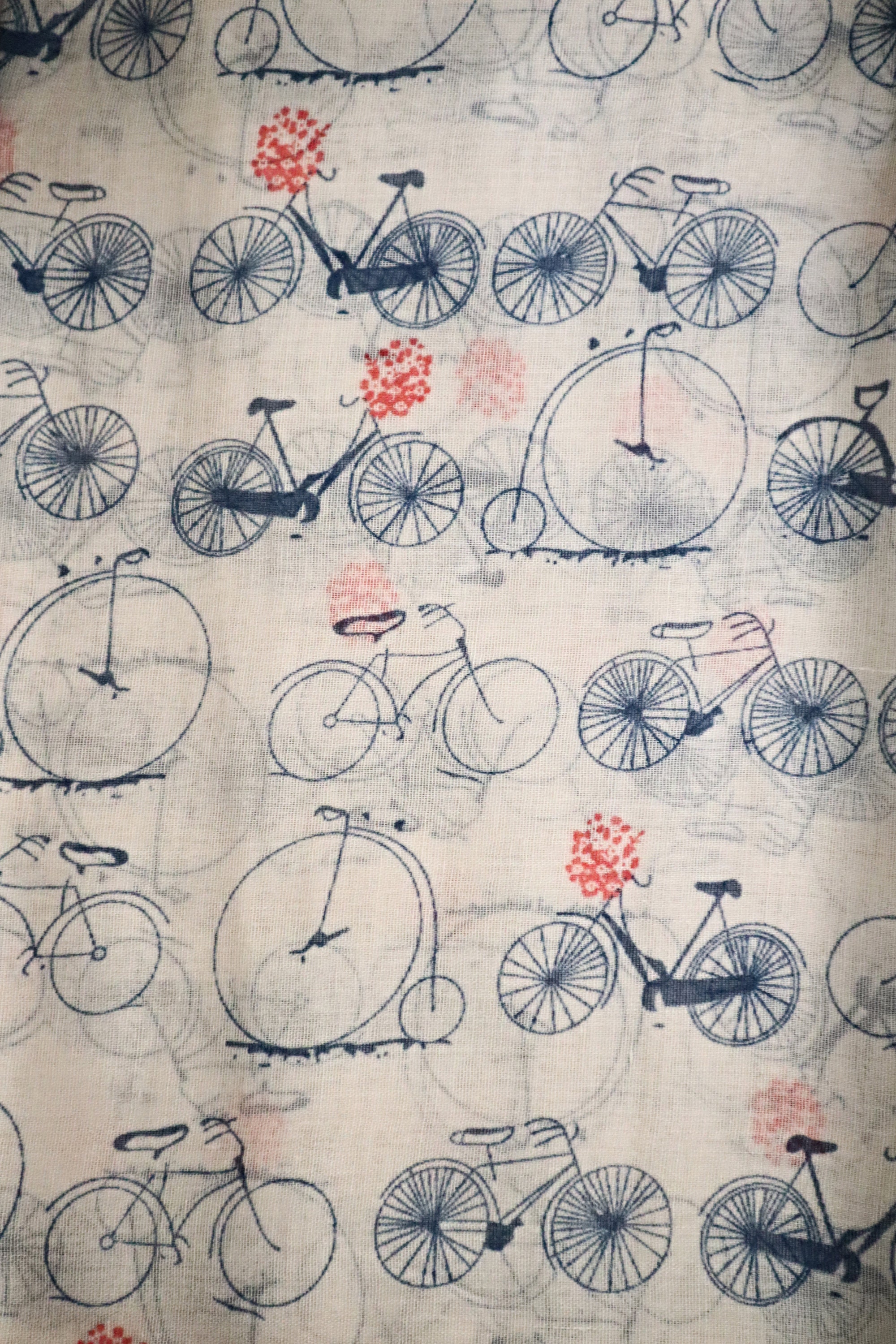 Bicycle Scarf, Boho Scarf for Women, Bike Scarf, Vinatge Bicycle Scarf ...