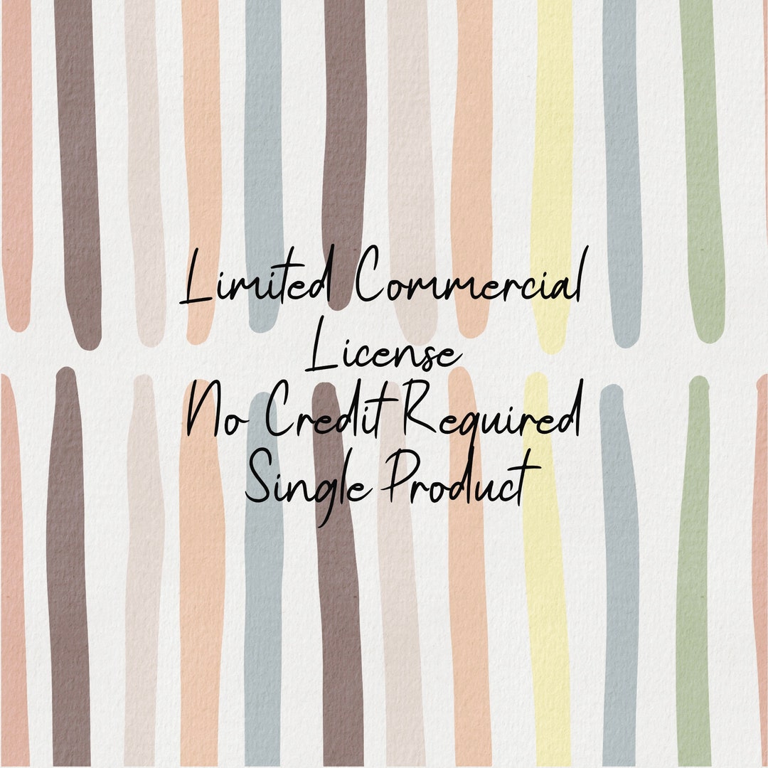 Limited Commercial Use Art License for Single Digital Clipart Product ...