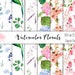 Watercolor Florals Digital Papers - Printable, Seamless, Floral Pattern ...