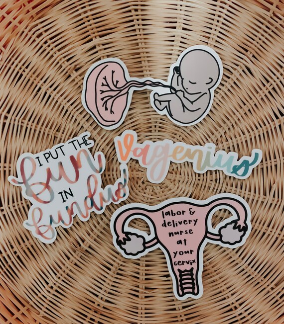 Labor and Delivery Nurse Sticker Pack | Etsy
