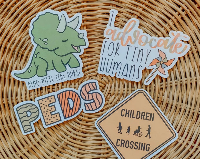Pediatric Nurse Sticker Pack - Etsy