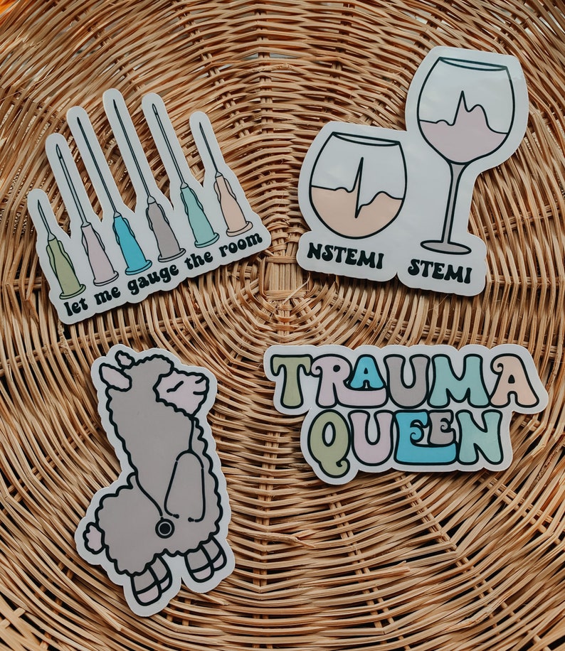 Trauma/er Nurse Sticker Pack - Etsy