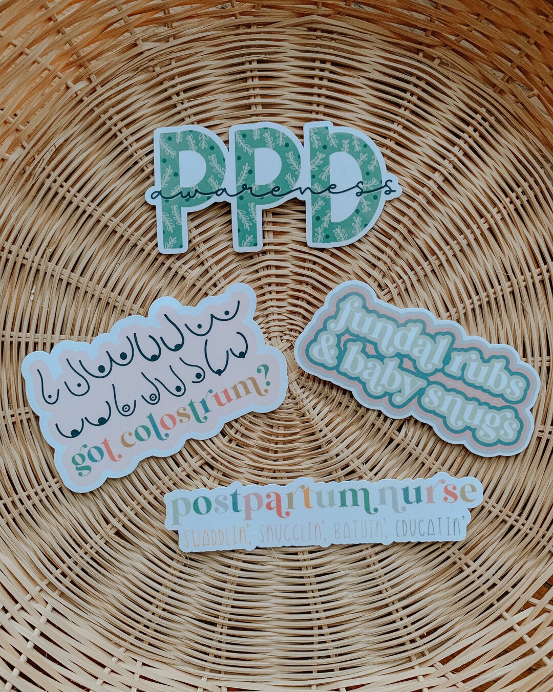 Postpartum Nurse Sticker Pack - Etsy