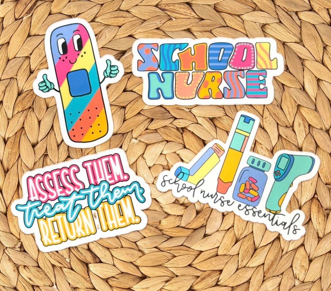 School Nurse Sticker Pack - Etsy