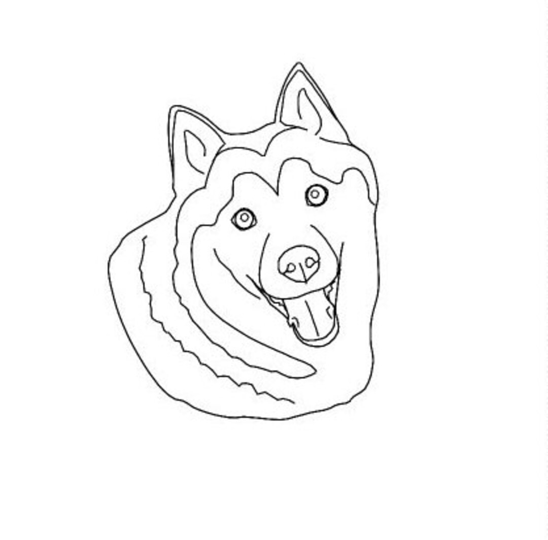 HUSKY Embroidery Design, Dog Embroidary Digital File, Jef, Hus, Vip ...