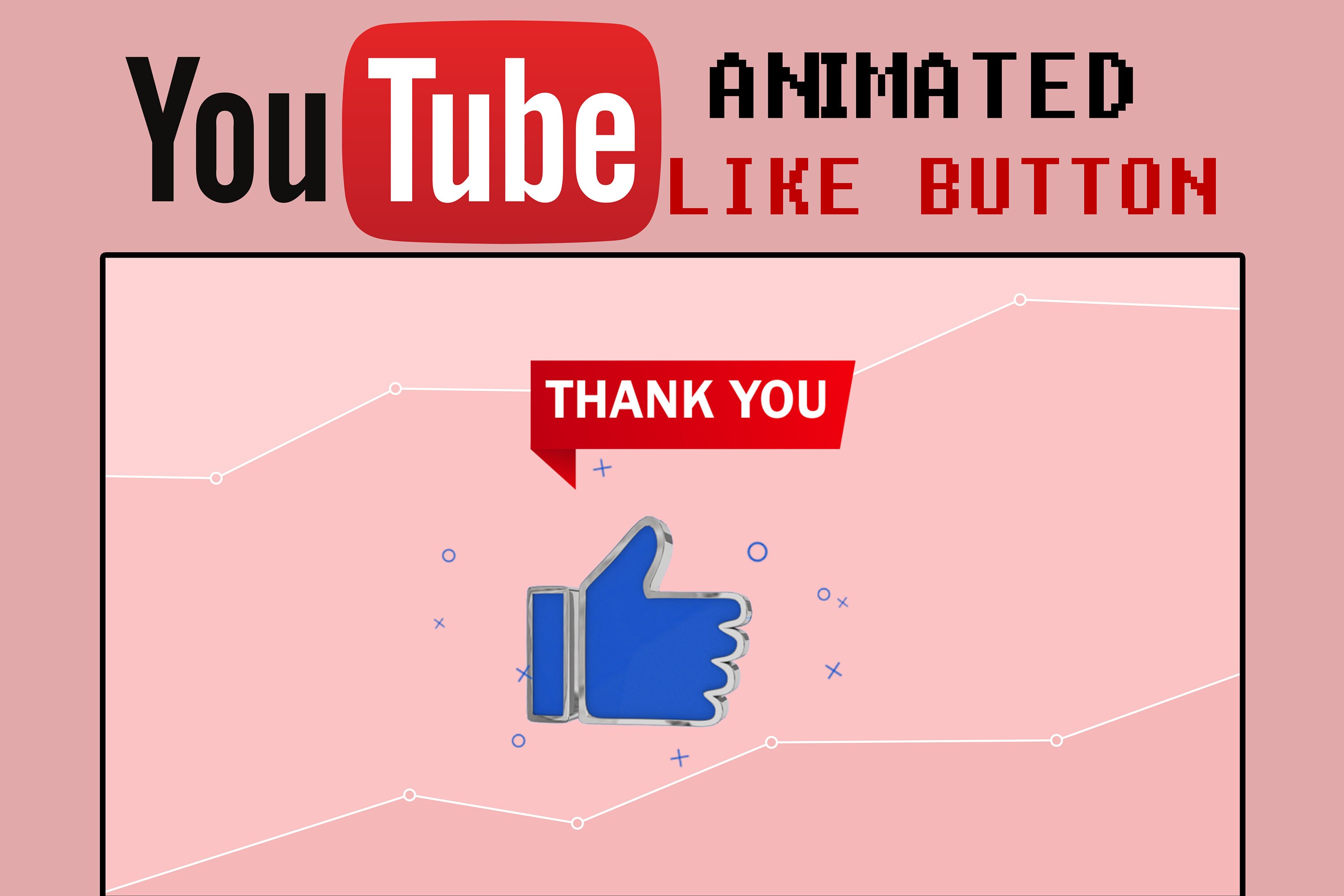 3D Animated Like Button Overlay for Youtube Videos Digital | Etsy