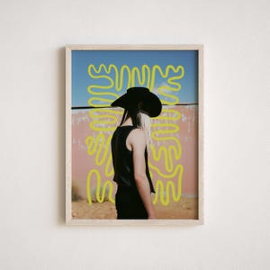 Masked Cowboy Digital Art Print, Contemporary Western Wall Art ...