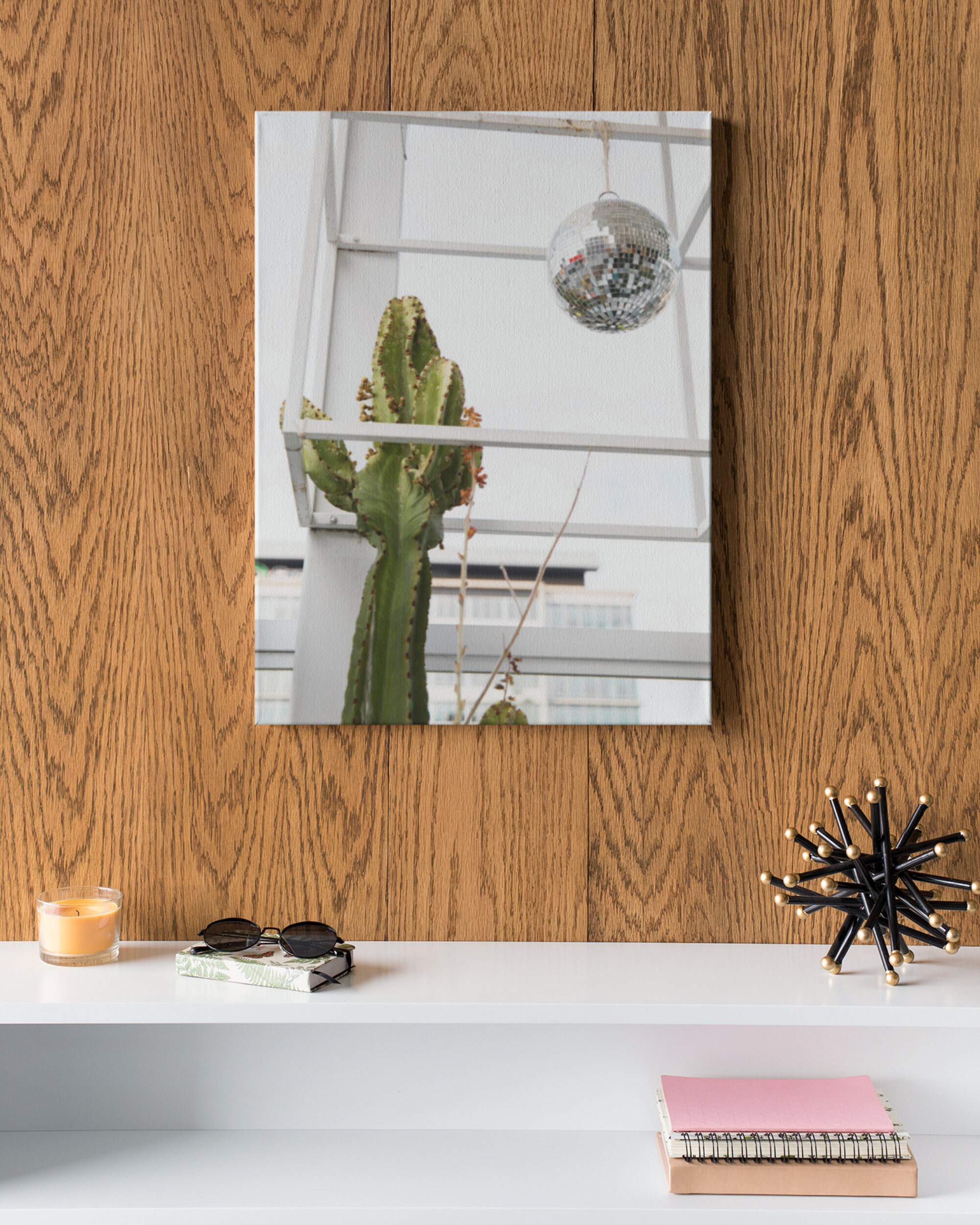 Desert Disco Digital Art Print Cactus Disco Ball Printable - Etsy