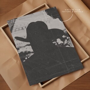King of the Rodeo, Goth Cowboy Silhouette, Vintage Black & White ...