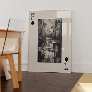 Florida Playing Card Digital Art Print, Retro State Travel Poster ...