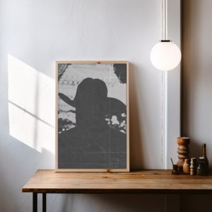 King of the Rodeo, Goth Cowboy Silhouette, Vintage Black & White ...