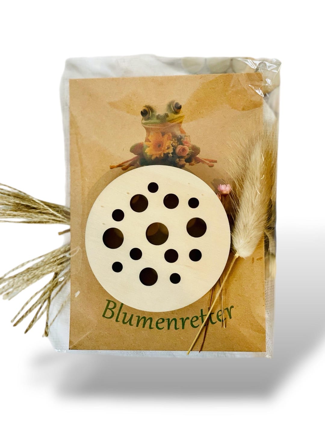 Natural Wooden Flower Saver, Nicely Packaged, Suitable for Glück Jars ...