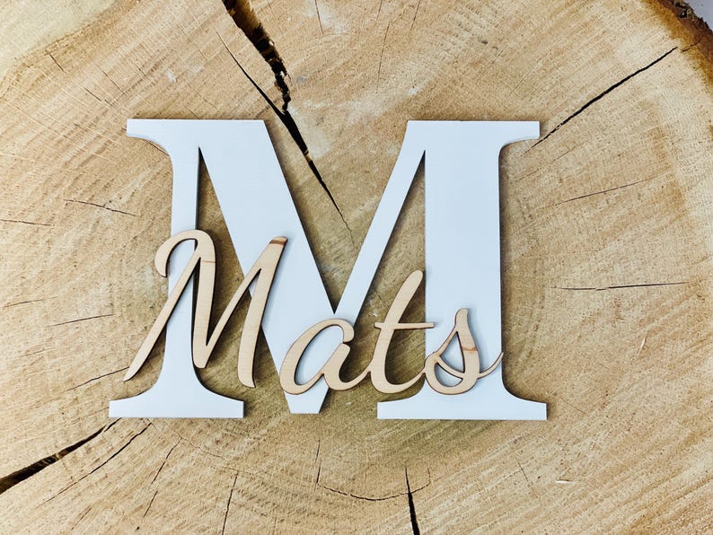 Name Plate Made of Wood Door Sign Birthday Hanger Wall Decoration ...