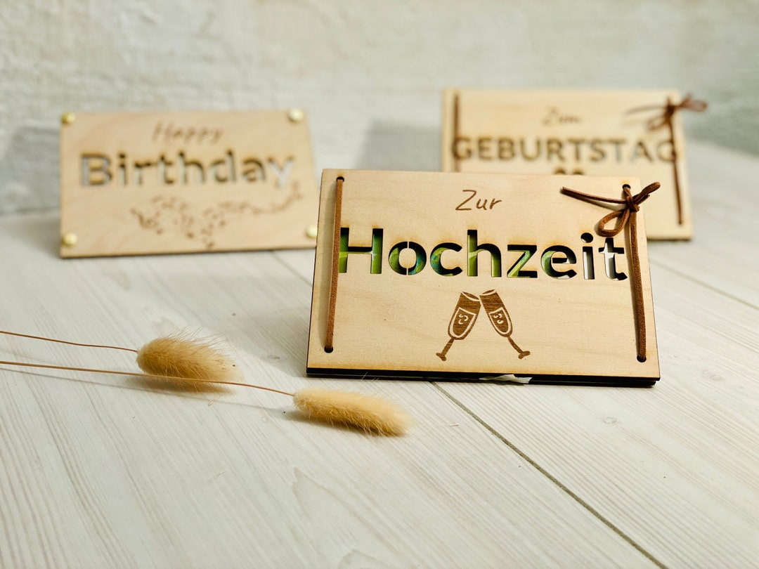 Geschenk Karte Geldgeschenk Hochzeit Taufe Geburtstag individualisiert ...