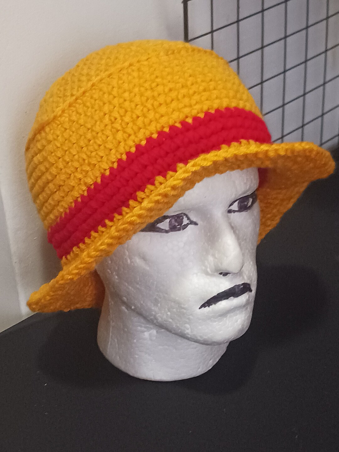 One Peice Inspired Luffy Hat, Bucket Hat, Cosplay, Anime , Captain ...