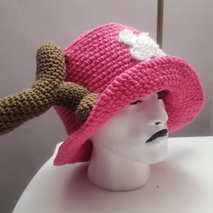 One Peice Inspired- Chopper Hat, Bucket Hat, Cosplay, Reindeer, Chopper ...