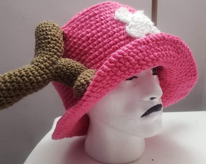 One Peice Inspired Chopper Hat, Bucket Hat, Cosplay, Reindeer, Chopper ...
