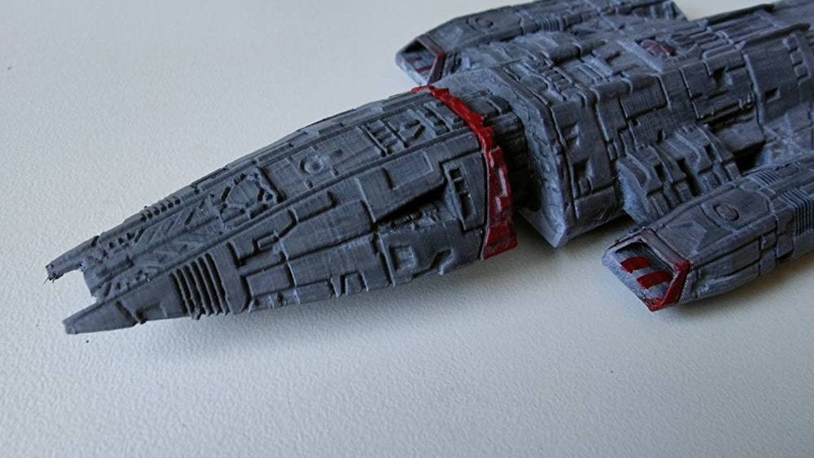 3D Printed Battlestar Valkyrie Model | Etsy